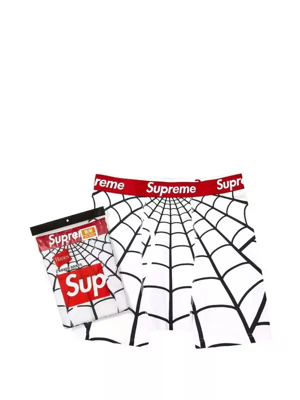 Supreme X Hanes Spider-man Boxer Briefs - White