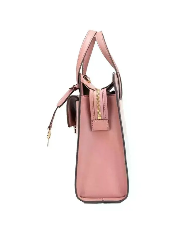 Michael Kors Monogram Logo Plaque Tote Bag