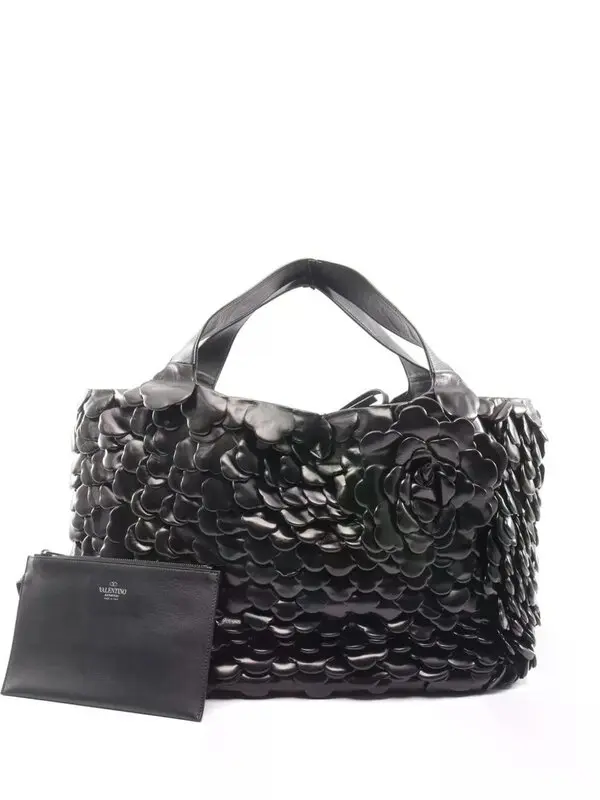 Valentino Garavani L'atelier 03 Rose Edition Tote Bag - Black