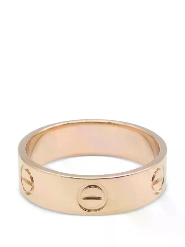 Cartier 18k Rose Gold Screw Motif Band Ring