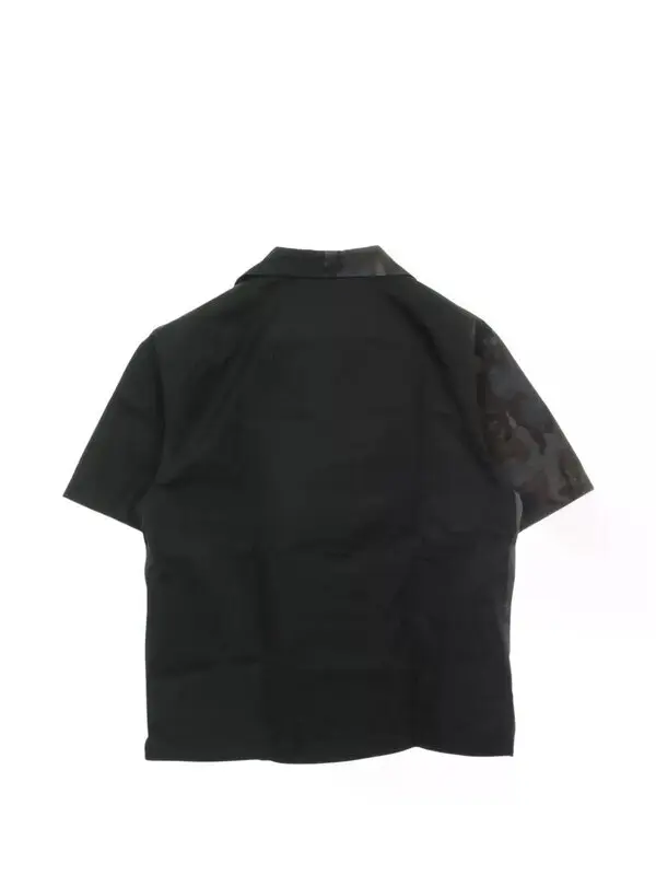 Prada Double Match Camouflage-print Shirt - Blue