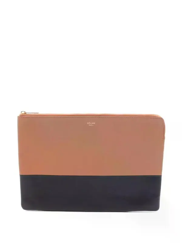 Celine 2010s Bicolor Clutch Bag