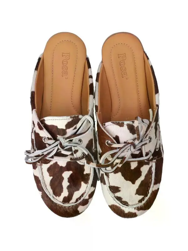 POSA Animal-print Mules