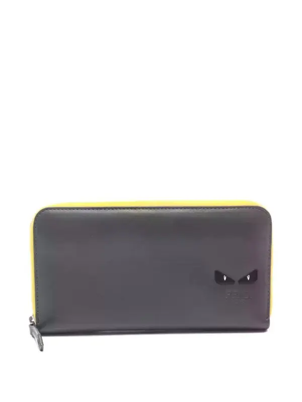 Fendi 2010s Monster Eyes Zip-around Wallet