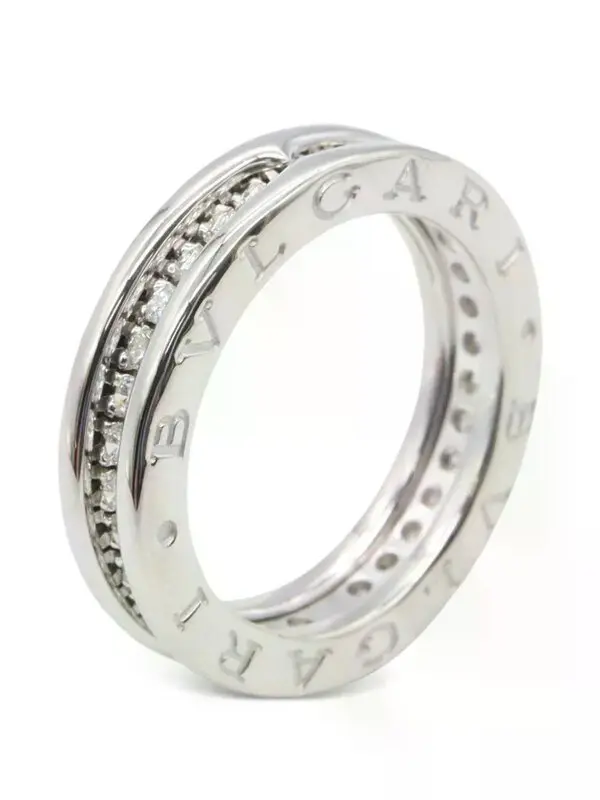 BVLGARI B.zero1 18k White Gold Diamond Ring