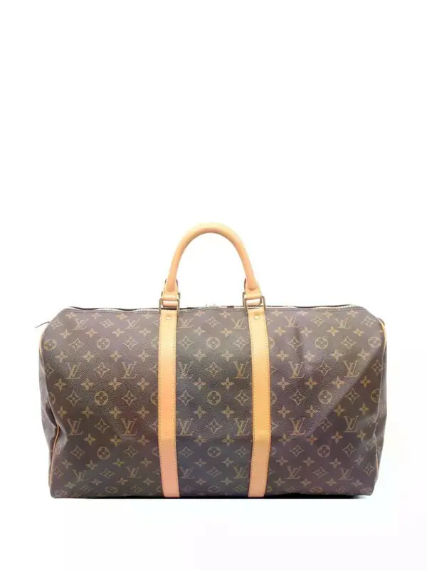 LOUIS VUITTON Keepall 50 Monogram Bag - Brown