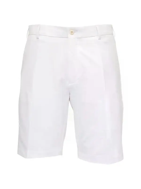Peter Millar Tailored Button-fastening Jetted-pocket Shorts - White