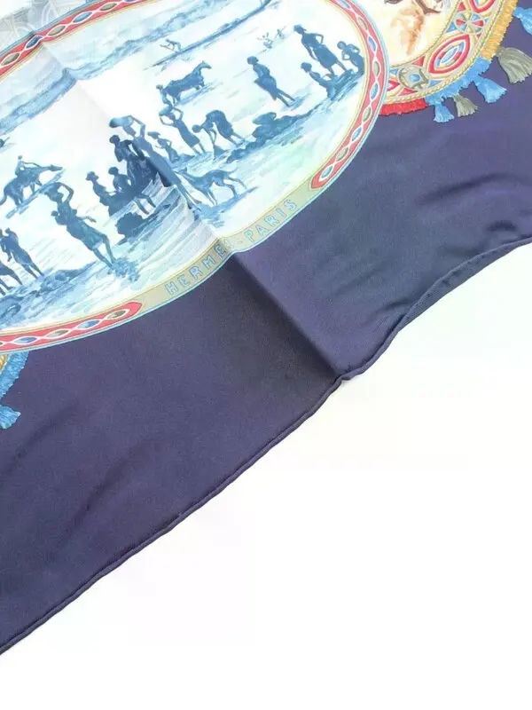 Hermès 2010s Cavaliers Peuls Silk Scarf