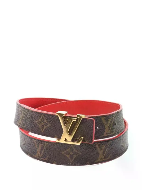 LOUIS VUITTON Monogram Initiales Reversible Belt