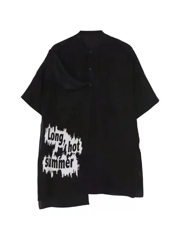 Yohji Yamamoto Slogan-print Shirt