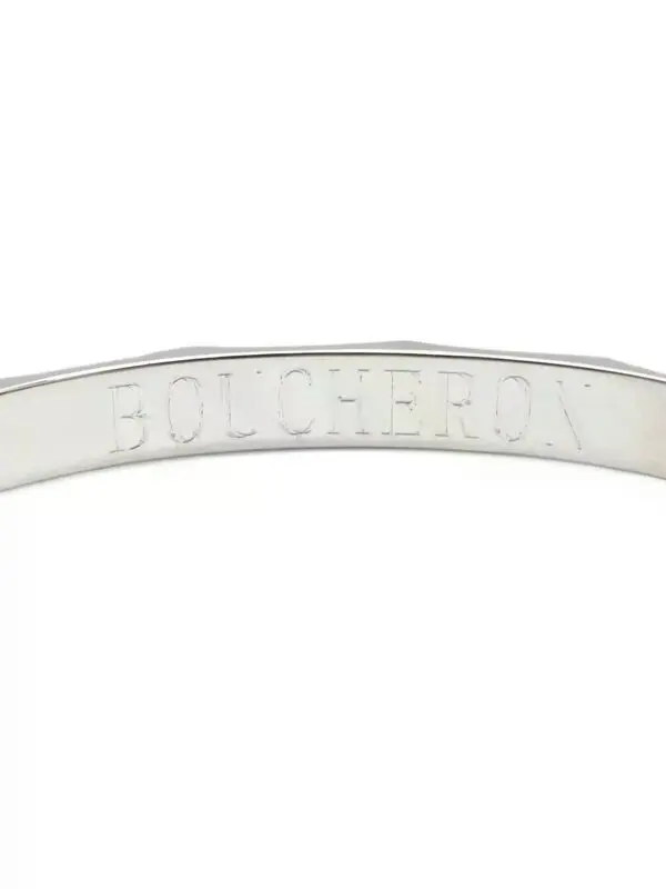 Boucheron 18k White Gold Facette Cuff Bracelet