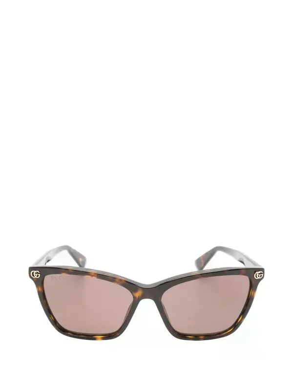 Gucci Tortoiseshell-effect Cat-eye Sunglasses
