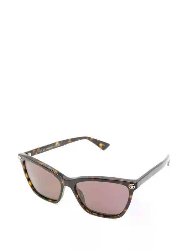 Gucci Tortoiseshell-effect Cat-eye Sunglasses