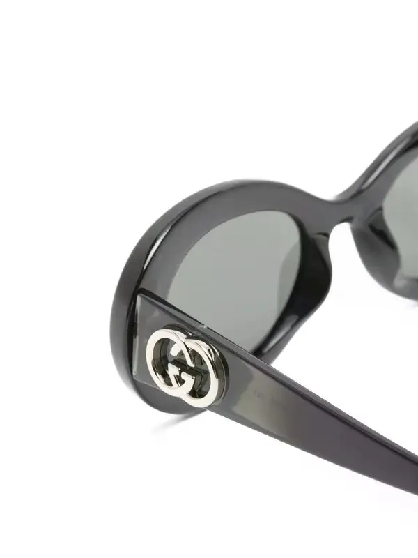 Gucci Round-frame Sunglasses With Interlocking G Detail