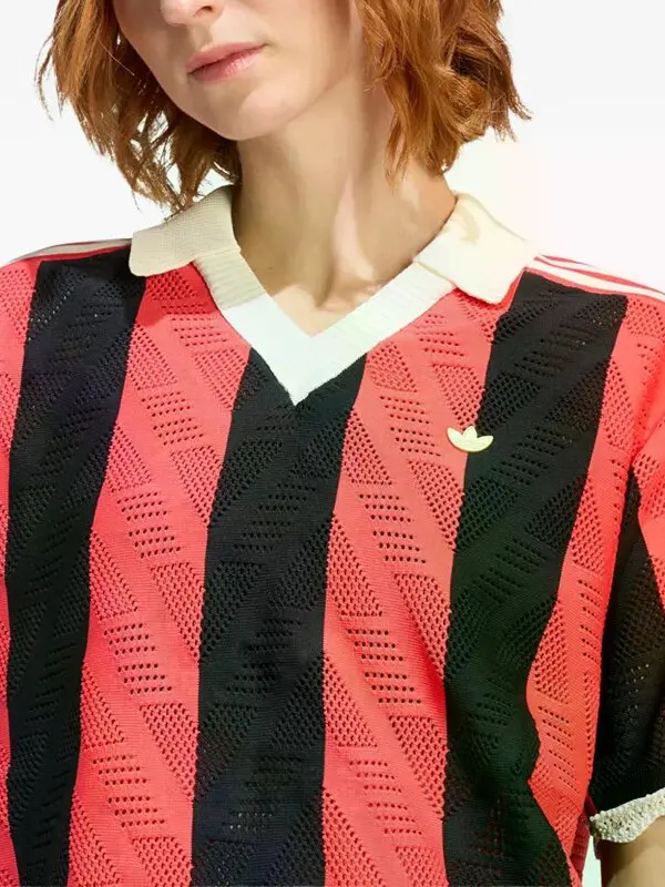 Adidas Striped Short-sleeve Polo