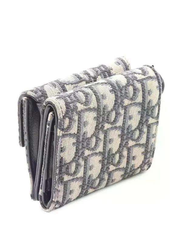 Dior 2010s Oblique-jacquard Trifold Wallet