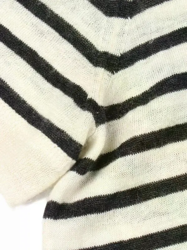 Dior L'union Fait La Force Striped Knit Sweater - Black