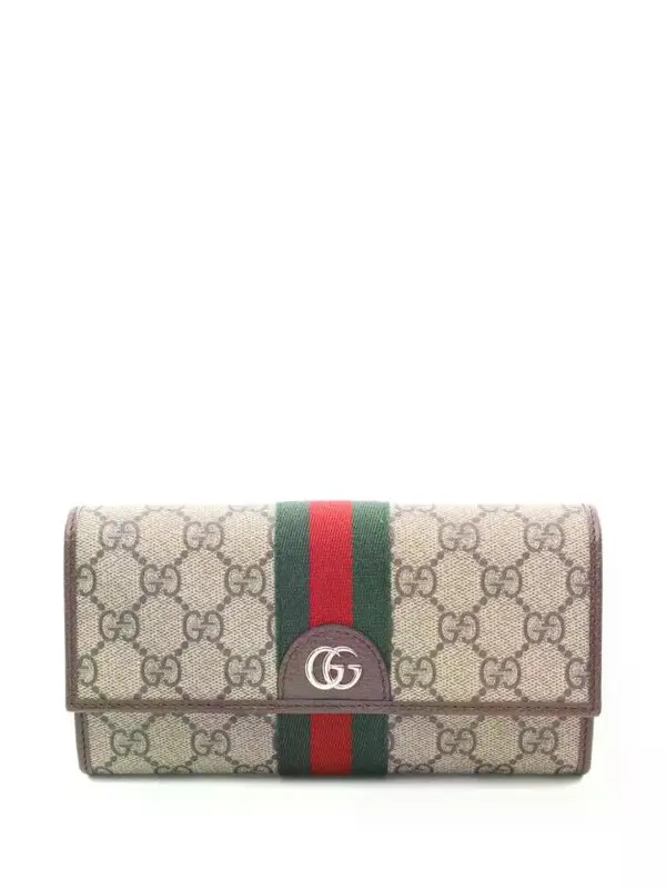 Gucci Ophidia Gg Supreme Wallet - Neutrals