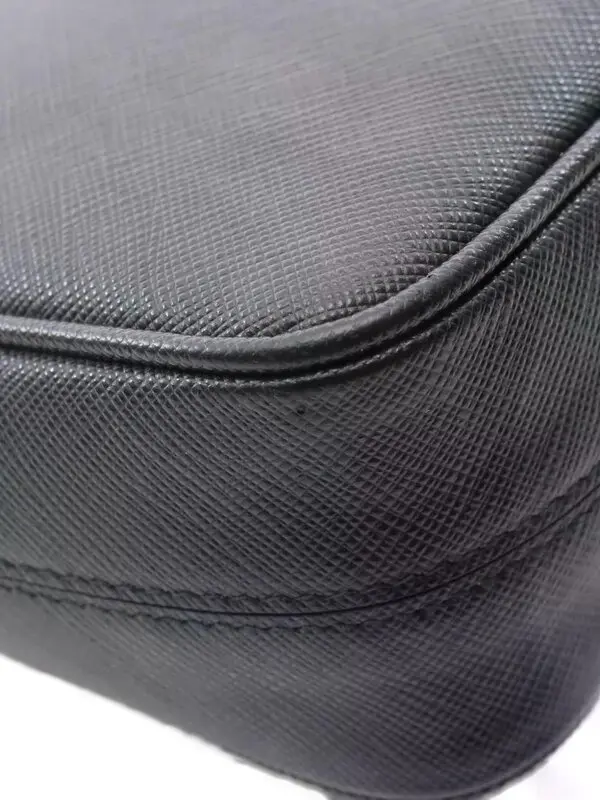 Prada Saffiano Leather Travel Pouch Shoulder Bag