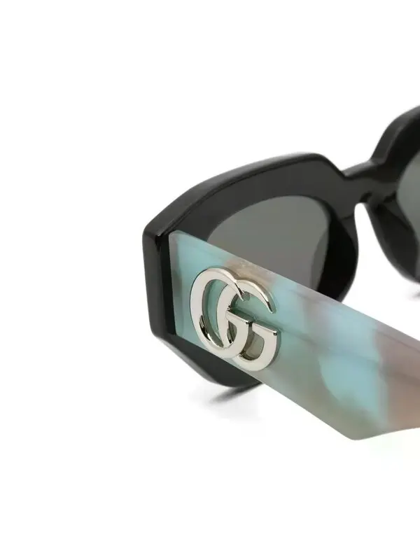 Gucci Geometric Frame Sunglasses