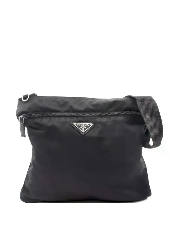 Prada Nylon Crossbody Bag - Black