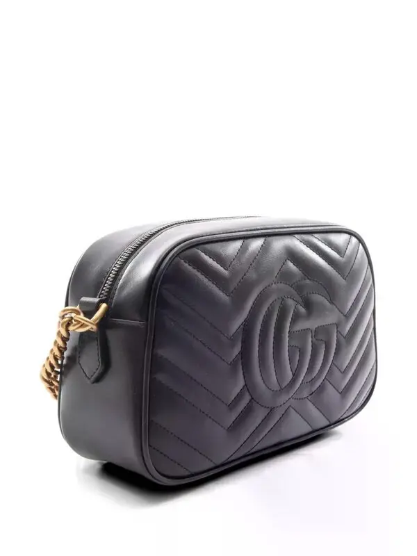 Gucci Gg Marmont Matelassé Crossbody Bag - Black