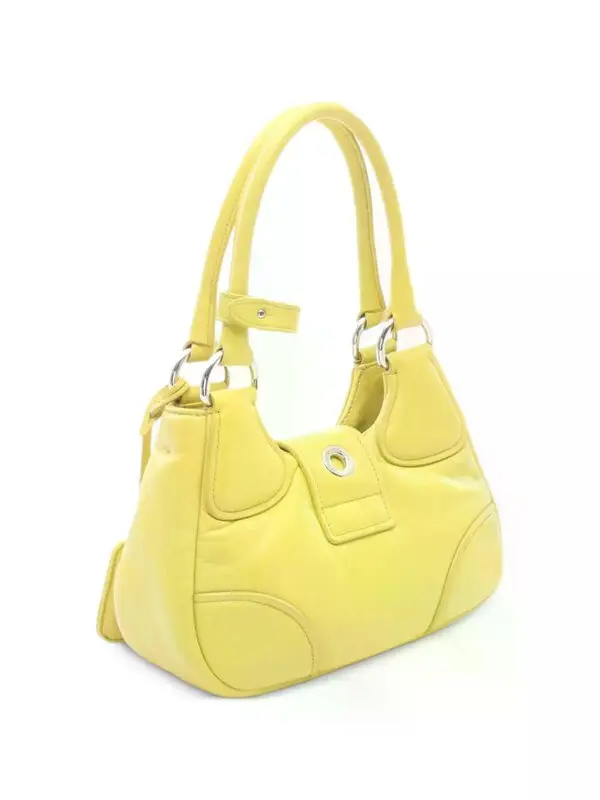 Prada Moon Buckle Handbag - Yellow