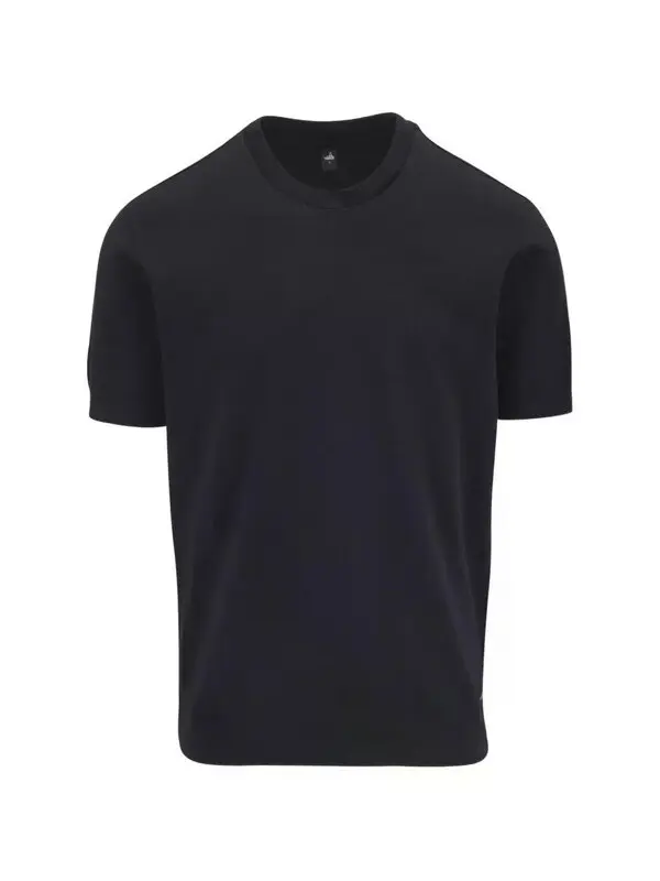 WAHTS Jersey-texture Crew-neck T-shirt - Black