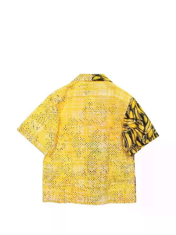 Prada 2010s Double Match Banana-print Shirt
