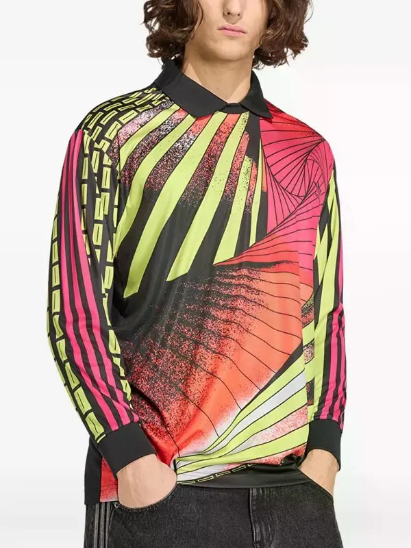 Adidas Archive Graphic-print Long-sleeve T-shirt - Black
