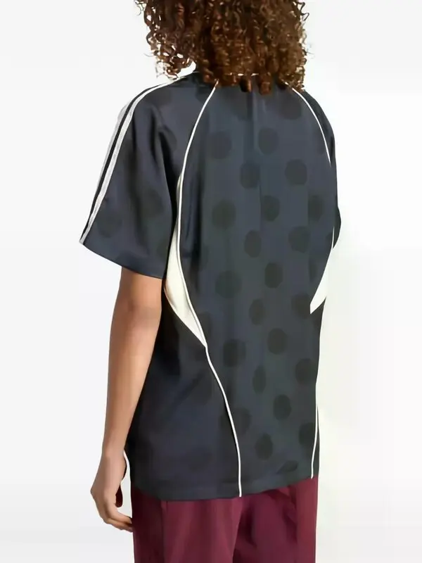 Adidas Polka-dot Mesh-panel T-shirt
