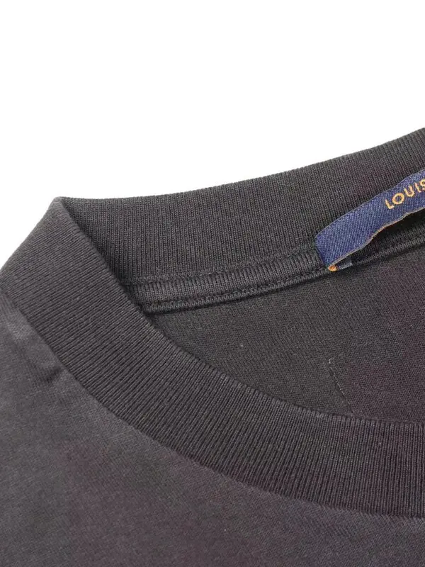 LOUIS VUITTON 2000s Fade Logo-print Long-sleeve T-shirt