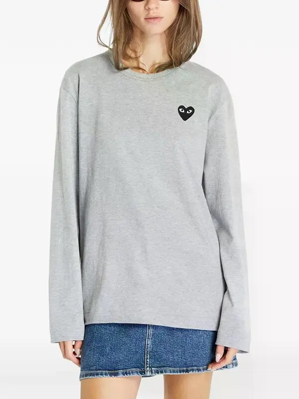 Play Comme Des Garcon Heart Logo Long-sleeve T-shirt