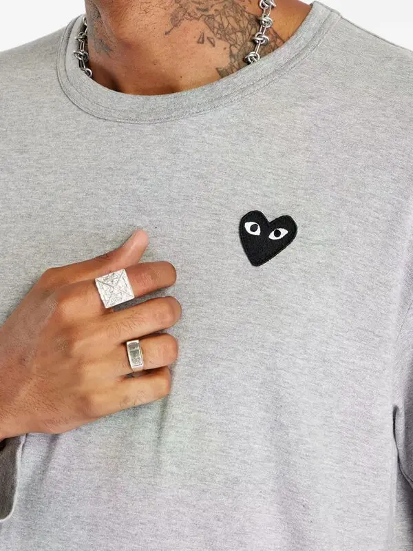 Play Comme Des Garcon Heart Logo Long-sleeve T-shirt