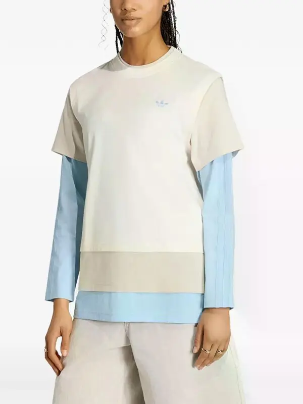 Adidas Layered Loose-fit T-shirt - Neutrals