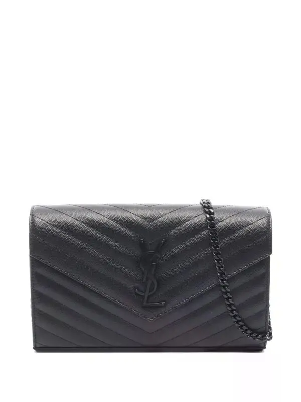 Saint Laurent Cassandre Cross Body Bag - Black