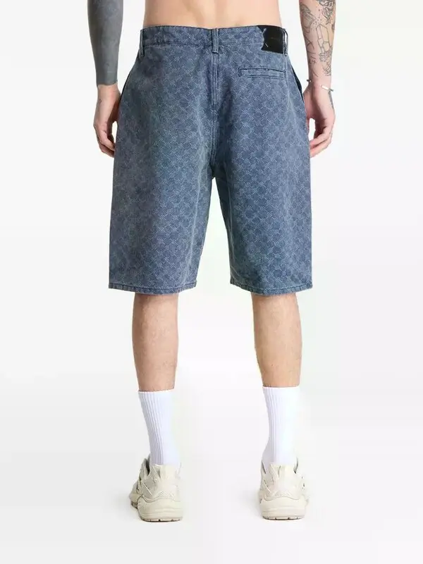 DAILY PAPER Monogram Print Washed Shorts