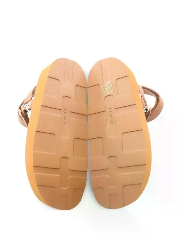 Hermès Leather Platform Sandals