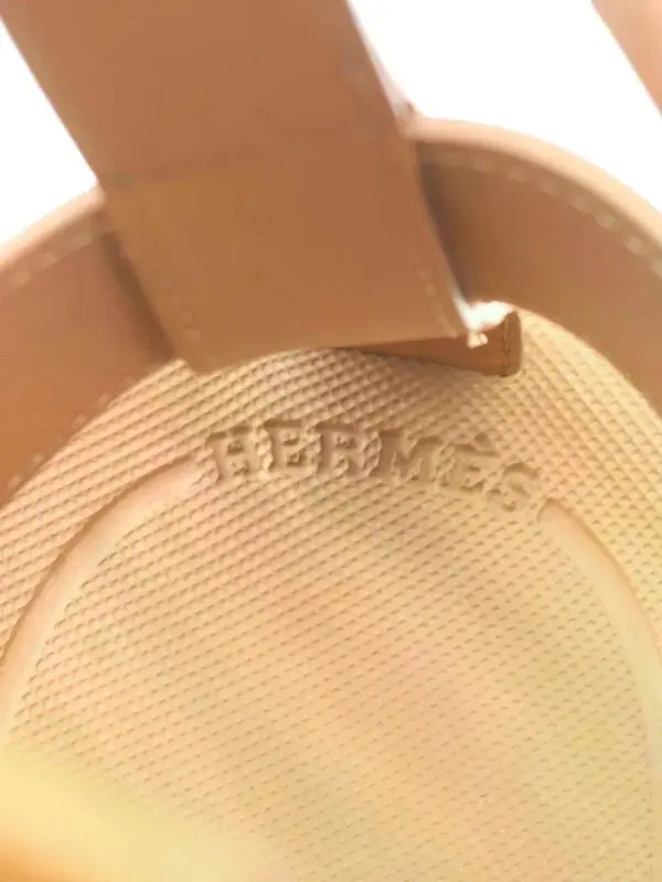 Hermès Leather Platform Sandals