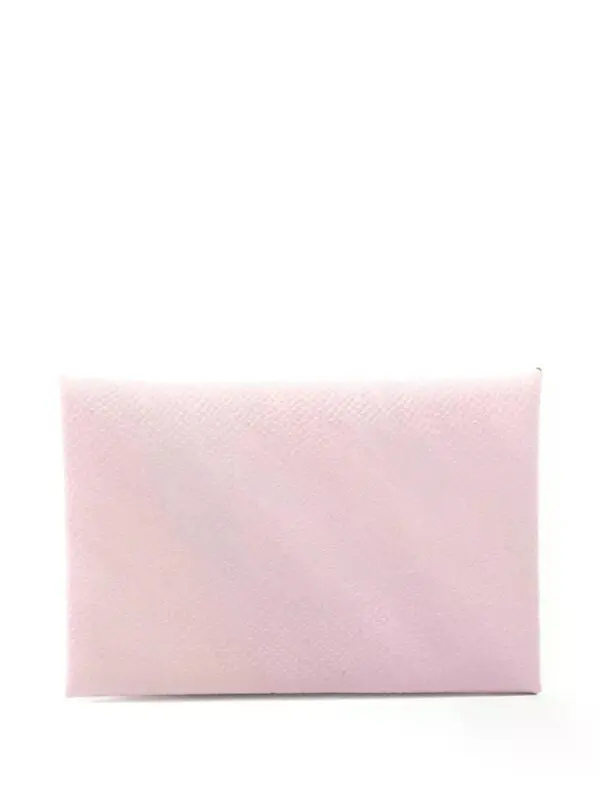 Hermès 2025 Calvi Card Holder - Pink