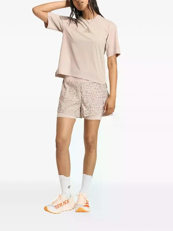 Adidas Terrex Xploric Leopard-print Shorts