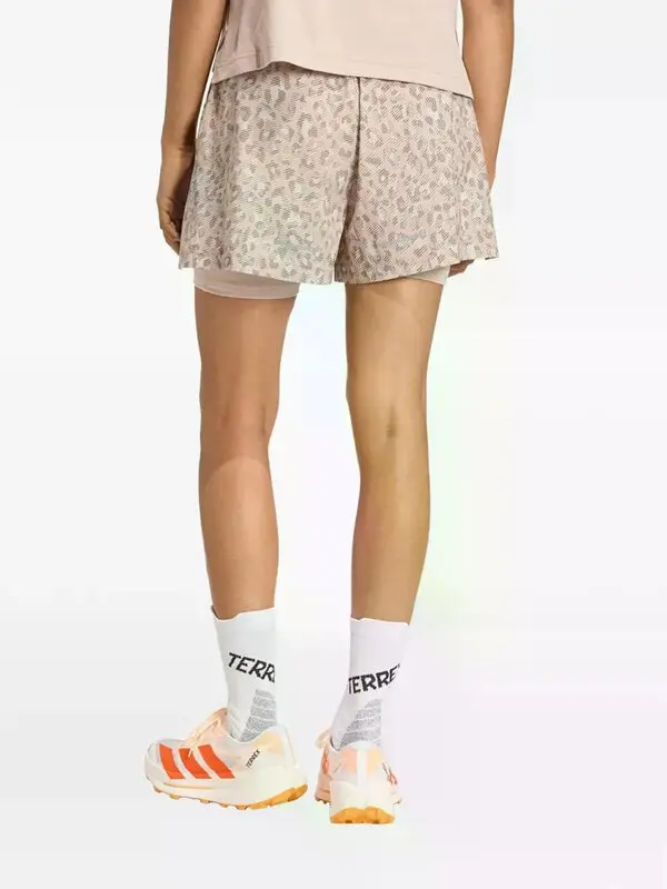 Adidas Terrex Xploric Leopard-print Shorts