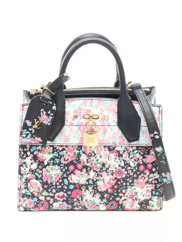 LOUIS VUITTON Mini City Steamer Liberty Rose Two-way Handbag - Black