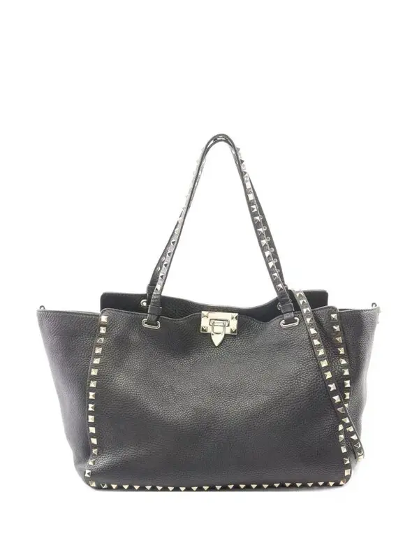 Valentino Garavani Rockstud Leather Tote Bag