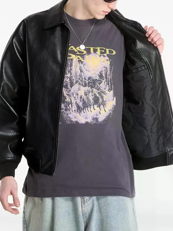 WASTED Stronghold Varsity Bomber Jacket