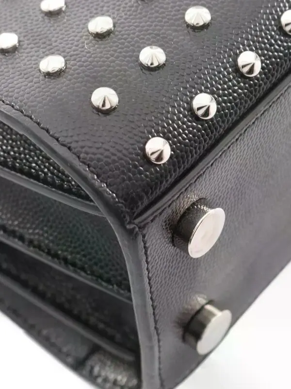 Saint Laurent Nano Sac De Jour Studded Tote Bag - Black