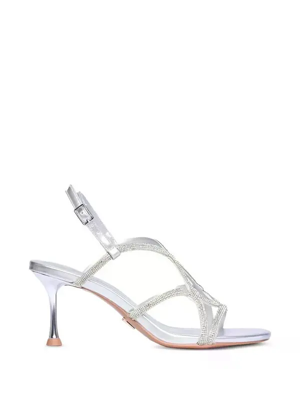 ALBANO Vanity Metallic-finish Sandals - Silver