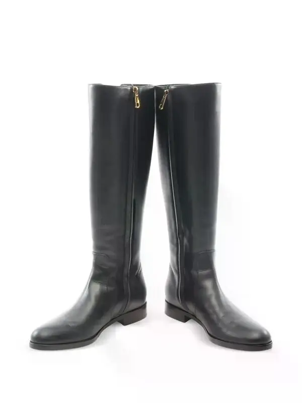 Dolce & Gabbana Dg Logo Embellished Leather Boots