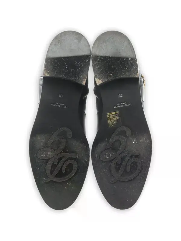 Dolce & Gabbana Dg Logo Embellished Leather Boots