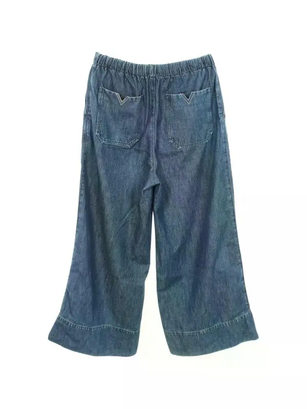 Valentino Garavani 2010s Vlogo Wide Leg Jeans